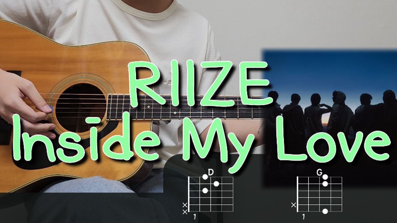 RIIZE - Inside My Love 기타 코드, 커버, 타브 악보 l Guitar cover, Acoustic, Chord ...