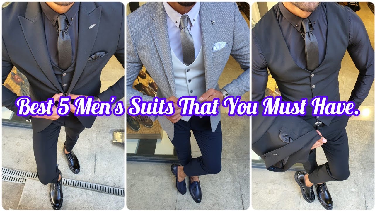 Top 5 Men's Suits That You Must Have || Men's Suits || Trend Fashion ...