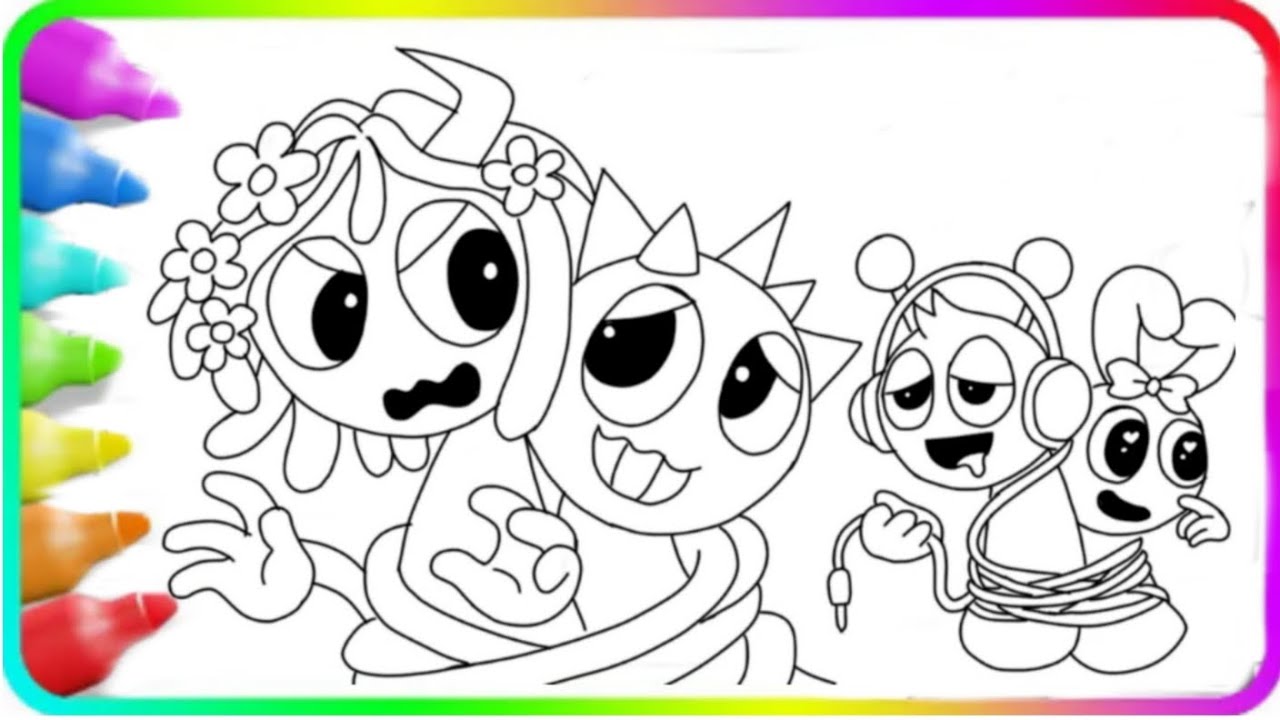 SPRUNKI: REDDY LOVE VINERIA and OREN LOVE PINKI 😍 #sprunki #drawing # ...