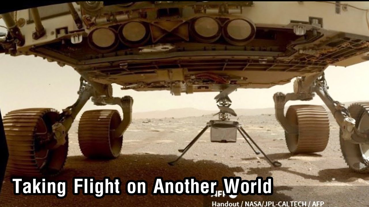 NASA First Flight of the Ingenuity Mars Helicopter - YouTube