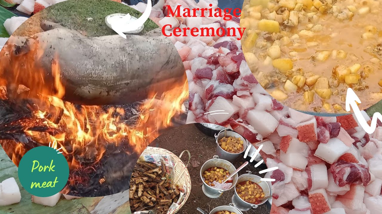 Pork Meat| chakma marriage celebration - YouTube