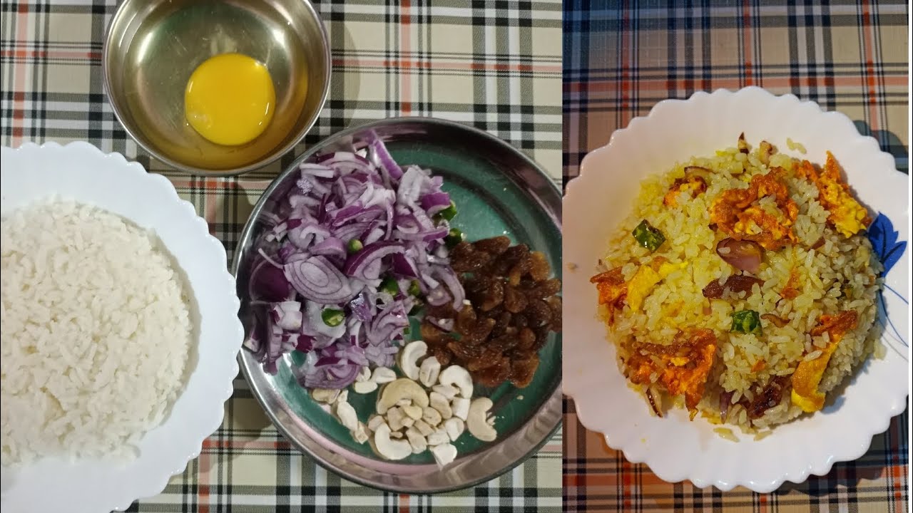 Bhat R Dim Diye Majadar Recipe 🥚🍛 | Egg fried Rice | Homemade | Tasty ...