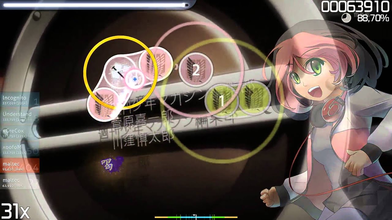 Shingeki no Kyojin(attack on titan)song-osu! - YouTube