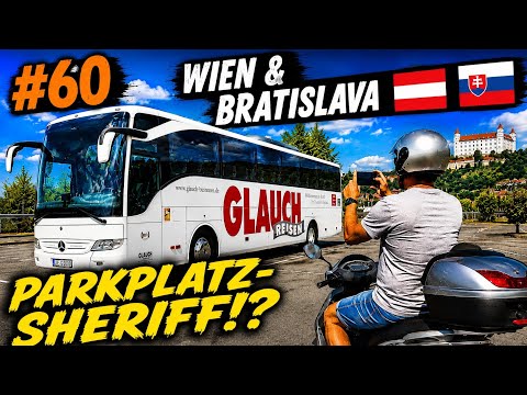 Parkplatz-Sheriff & Donaukreuzfahrt 🇦🇹🇸🇰| BUS Doku # 60 | Reisebus Fernfahrer deutsch