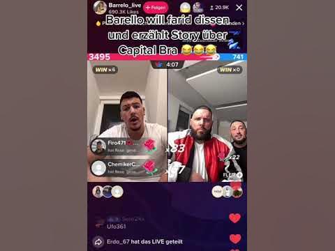 Barello live mit Fler erzählt Story über Capital bra - YouTube