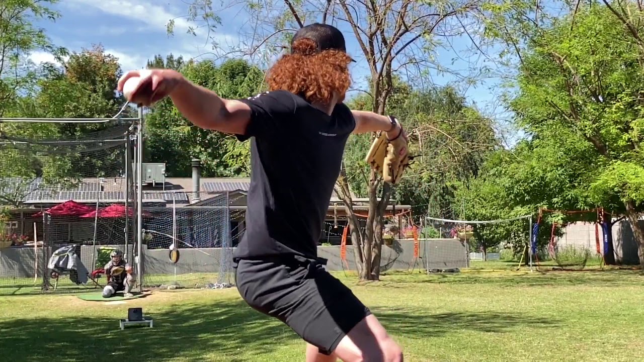 Dustin May Backyard Bullpen - YouTube