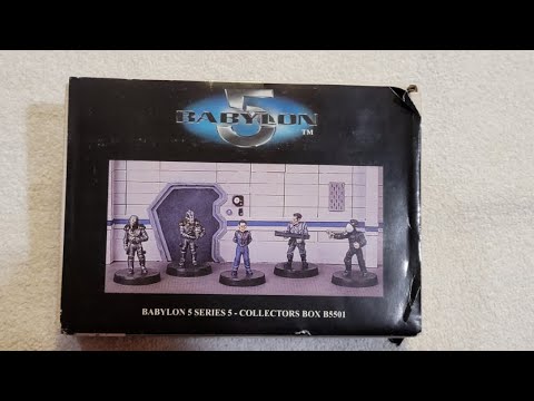 Babylon 5 Miniatures Elizabeth Lochley Set Unboxing - YouTube