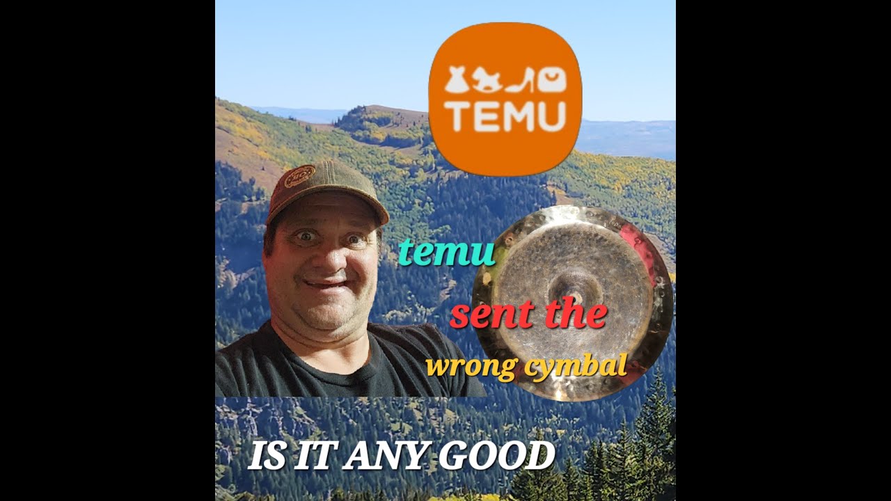 temu messed up and sent the wrong cymbal - YouTube
