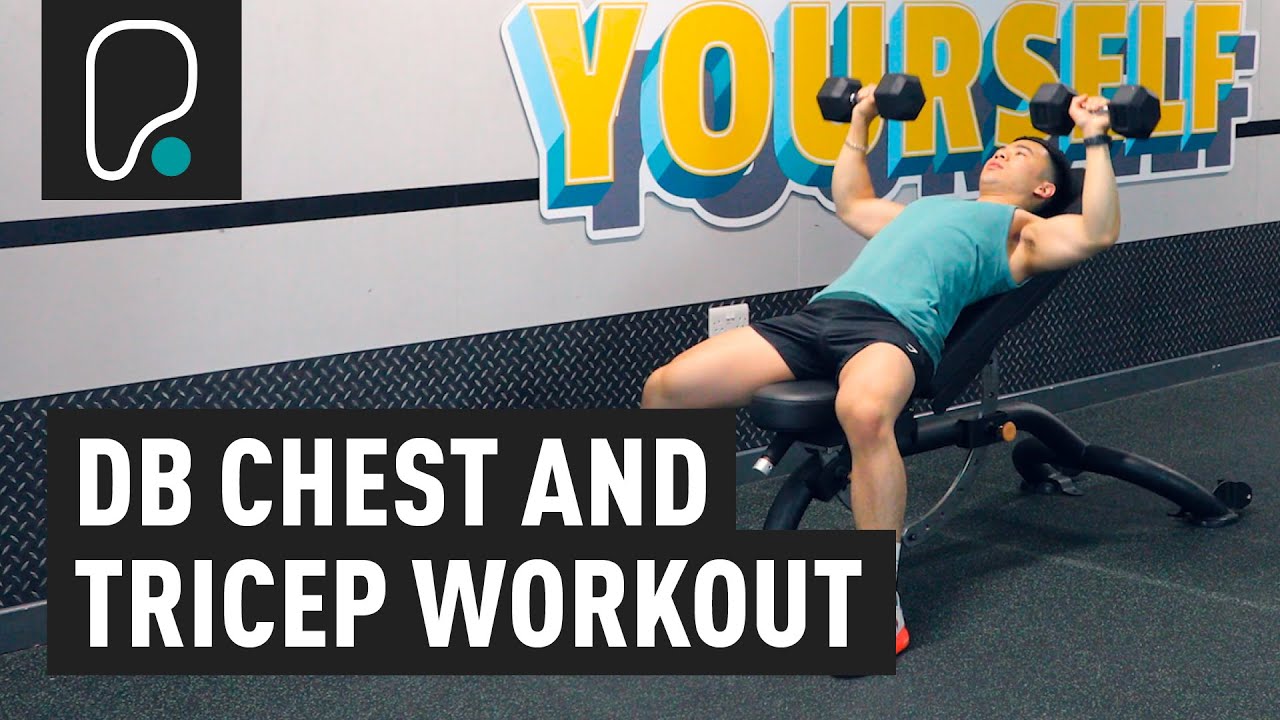 Dumbbell Chest and Tricep Workout - YouTube