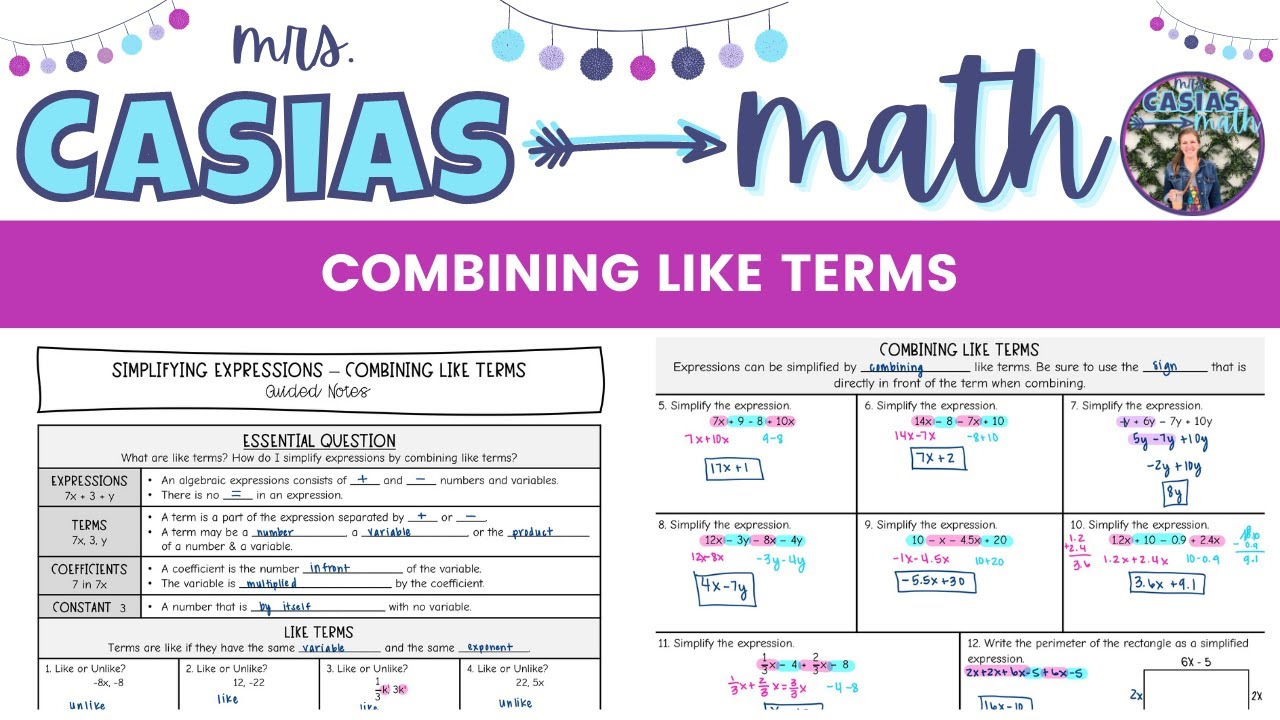 Combining Like Terms 7th Grade Math Lesson YouTube combining-like-terms-7th-grade-math-lesson-youtube
