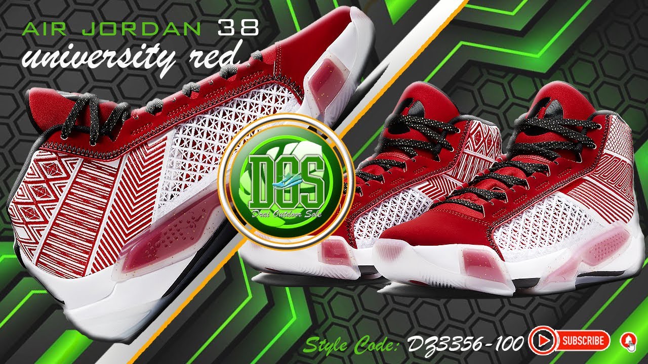 The All-new Air Jordan 38 Is Here In The University Red Colorway! - YouTube
