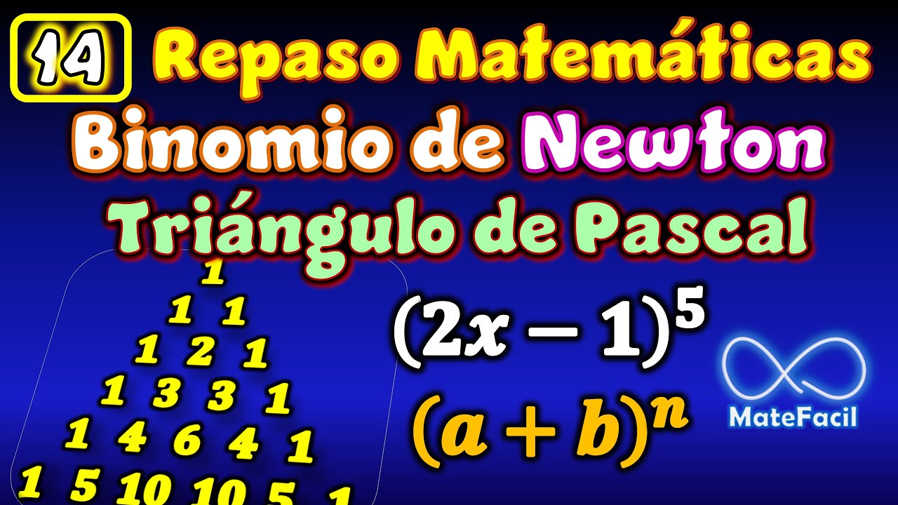 14. Binomio de Newton y Triángulo de Pascal MUY FÁCIL - YouTube