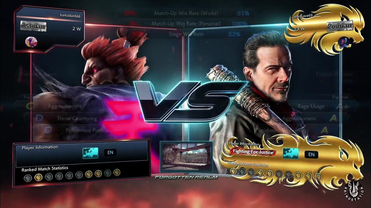 TEKKEN™7 - AKUMA vs NEGAN - YouTube