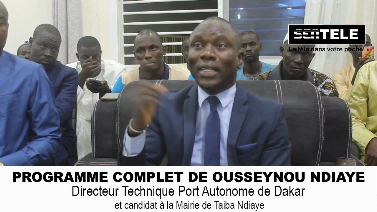 Programme complet de Ousseynou NDIAYE Directeur Technique du Port ...