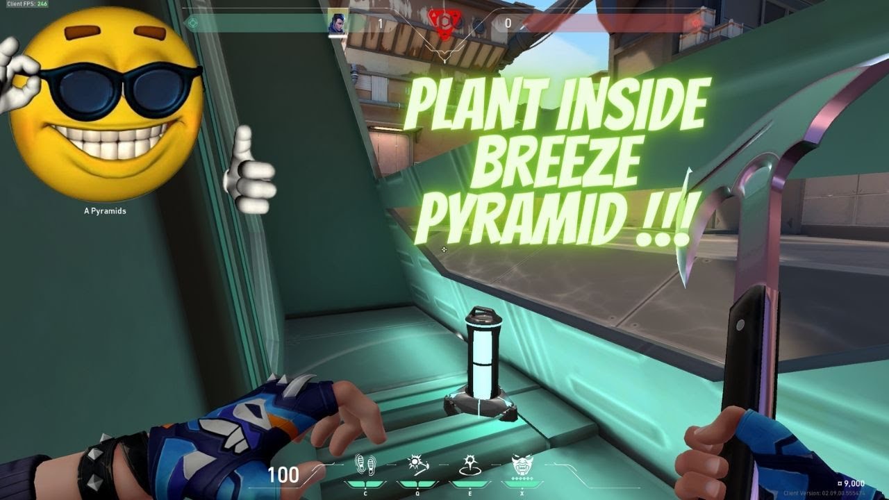 INSANE YORU GLITCH !!! PLANT INSIDE BREEZE PYRAMIDS | VALORANT GLITCH ...
