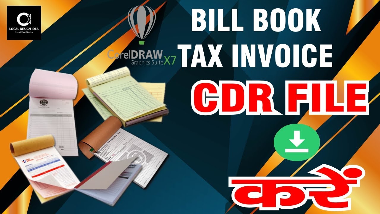 How to Creat GST/TAX INVOICE Bill in #corel Draw se GST Bill Kaise ...