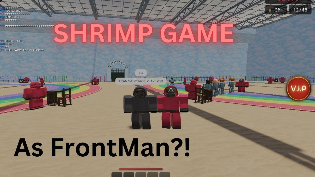 Playing shrimp game as the frontman?! - YouTube