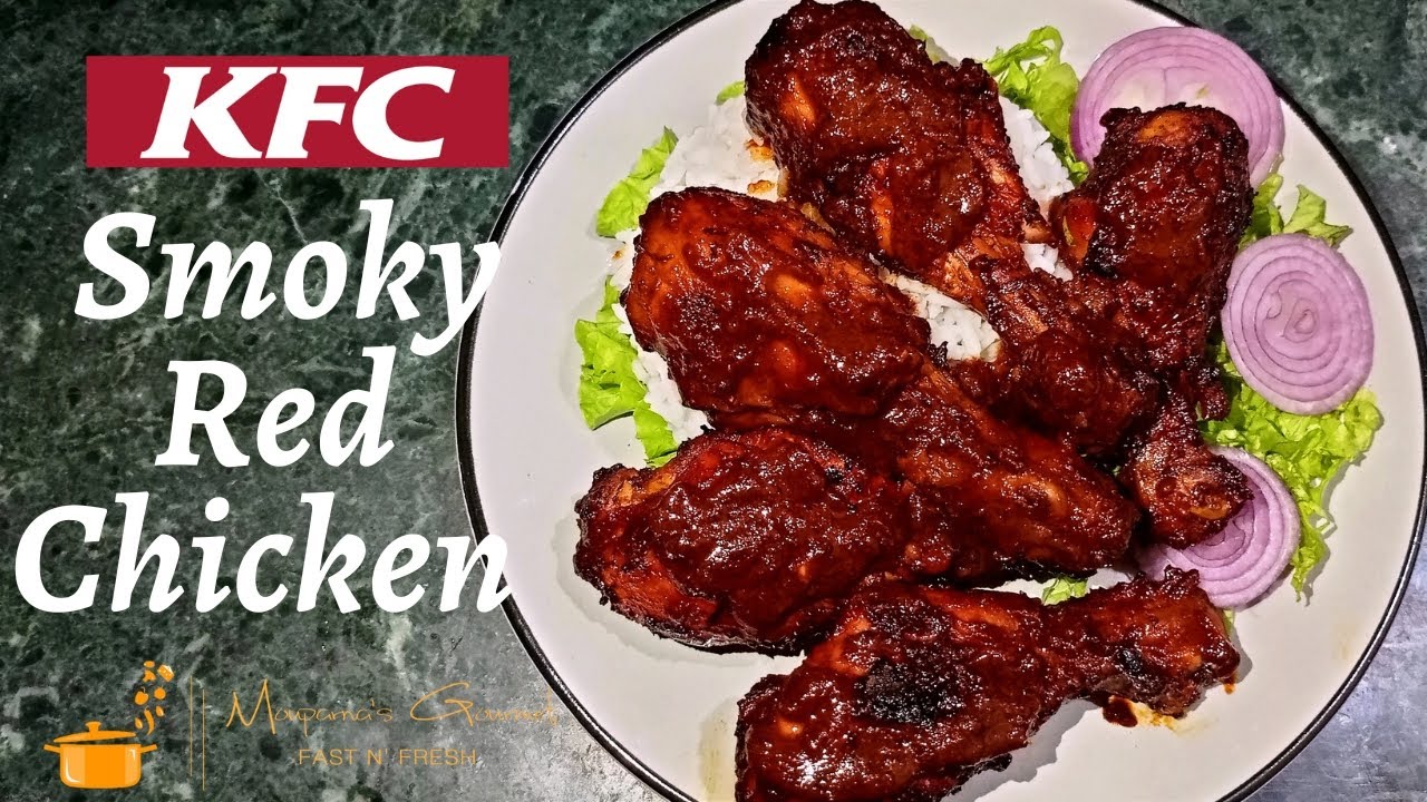 KFC style Smoky Red Chicken | Spicy Red Hot Grilled Chicken ...