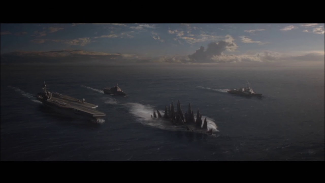 Godzilla Outspeeds the U S Navy - Godzilla 2014 Soundtrack - YouTube