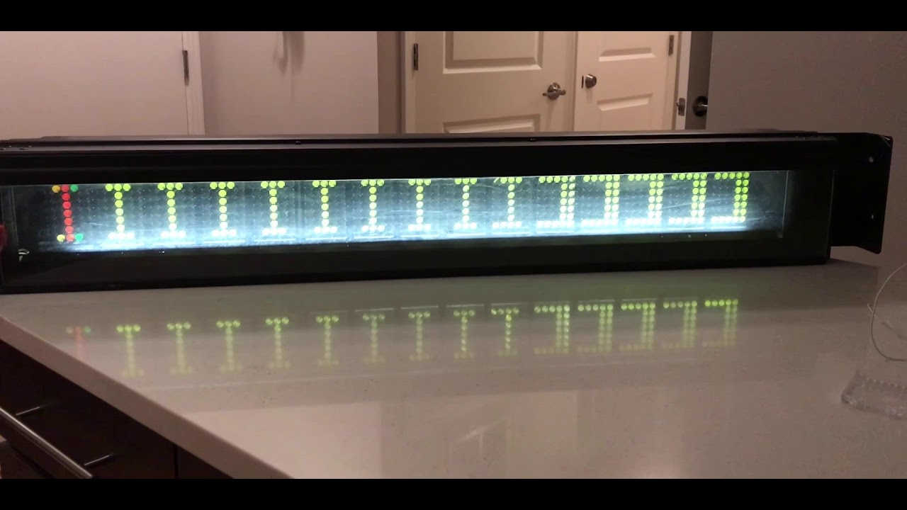 Flip dot sign Washington DC Metro test sequence - YouTube