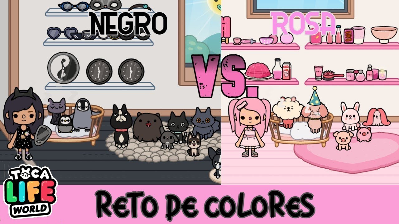 Color challenge: Pink vs Black - Reto de Colores: Rosa vs Negro - Toca ...