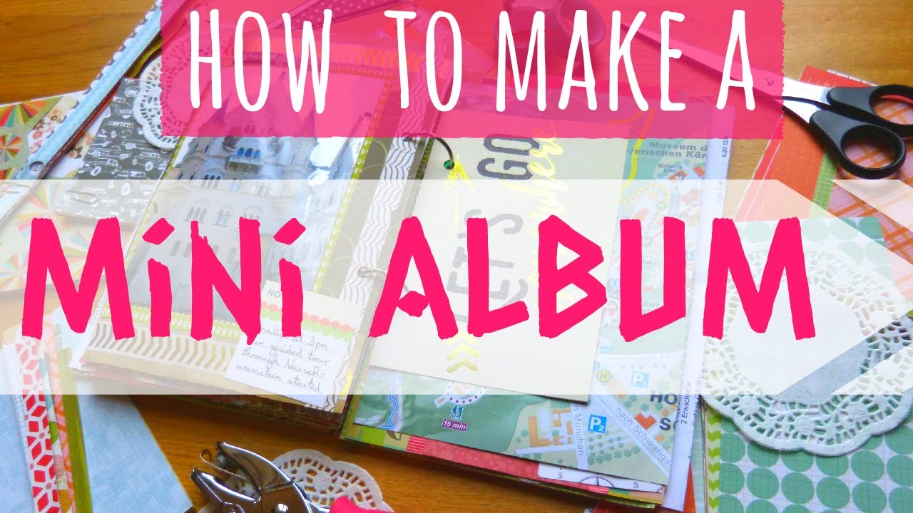 Making a quick and easy ring bound Scrapbook Travel Mini Album out of ...