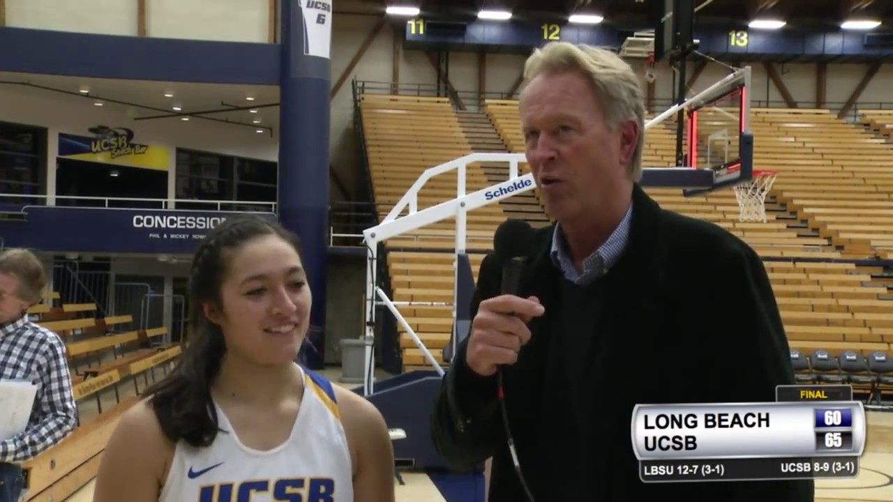 WBB: Coco Miller (UCSB) Post-Game vs. LBSU - YouTube