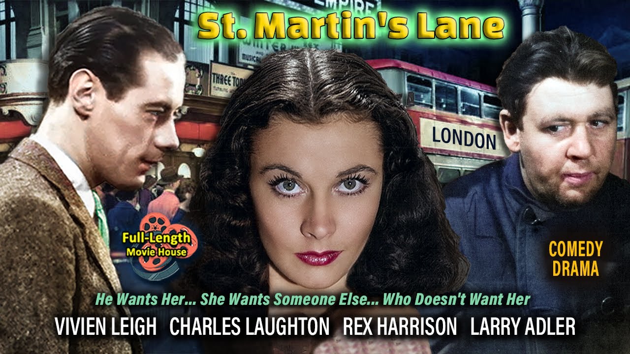 St. Martin's Lane (1938) — Comedy Drama / Charles Laughton, Vivien ...