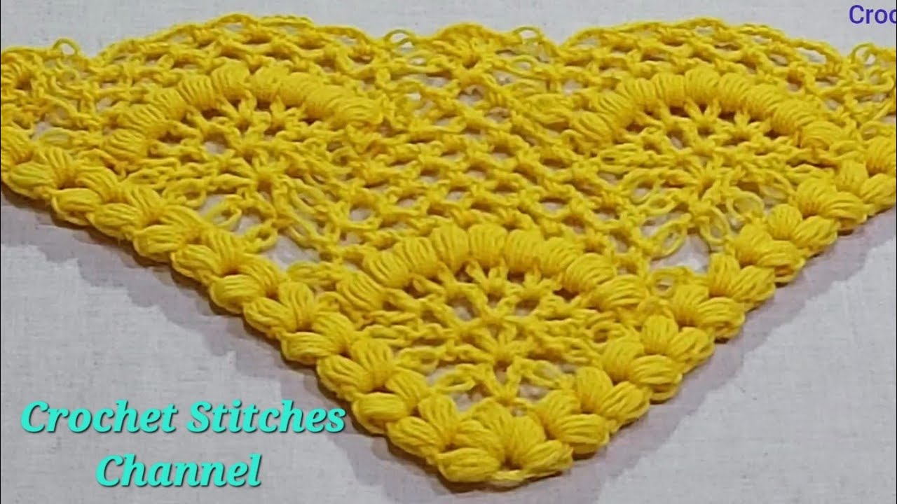Crochet shawl tutorial: How to crochet shawl from scratch - YouTube