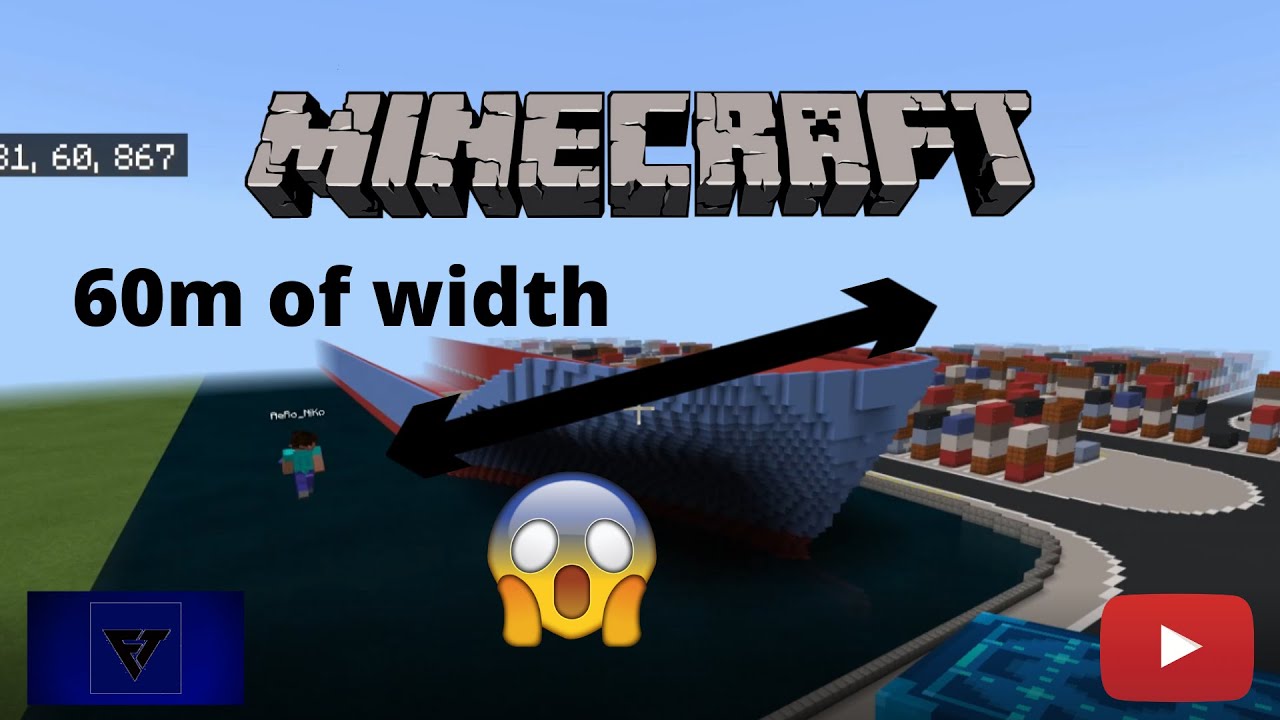 Construction of the largest cargo ship on Minecraft part3 - YouTube