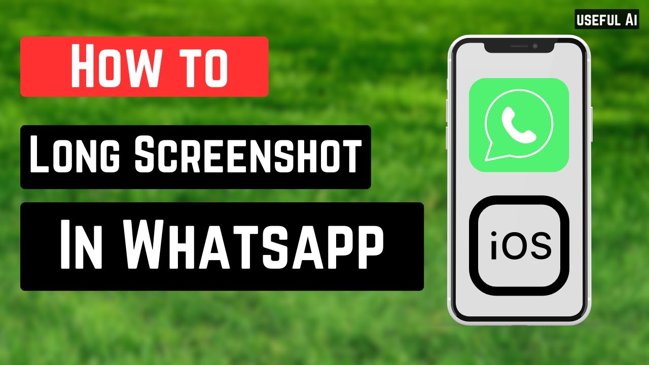 How to do Long Screenshot in Whatsapp | QUICK AND EASY - YouTube