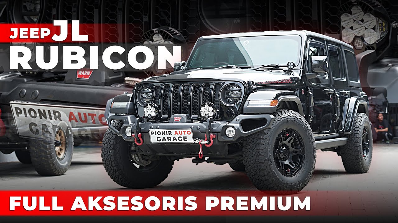 MODIFIKASI JEEP RUBICON JL GAGAH DAN NYAMAN! NAMBAH LAMPU CANGGIH BAJA ...