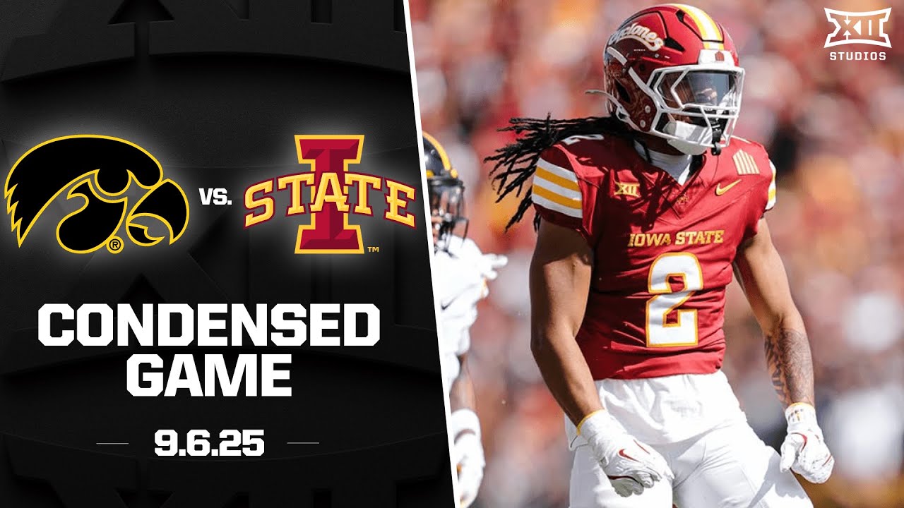 Iowa vs. #16 Iowa State Condensed Game | 2025 Big 12 Football - YouTube