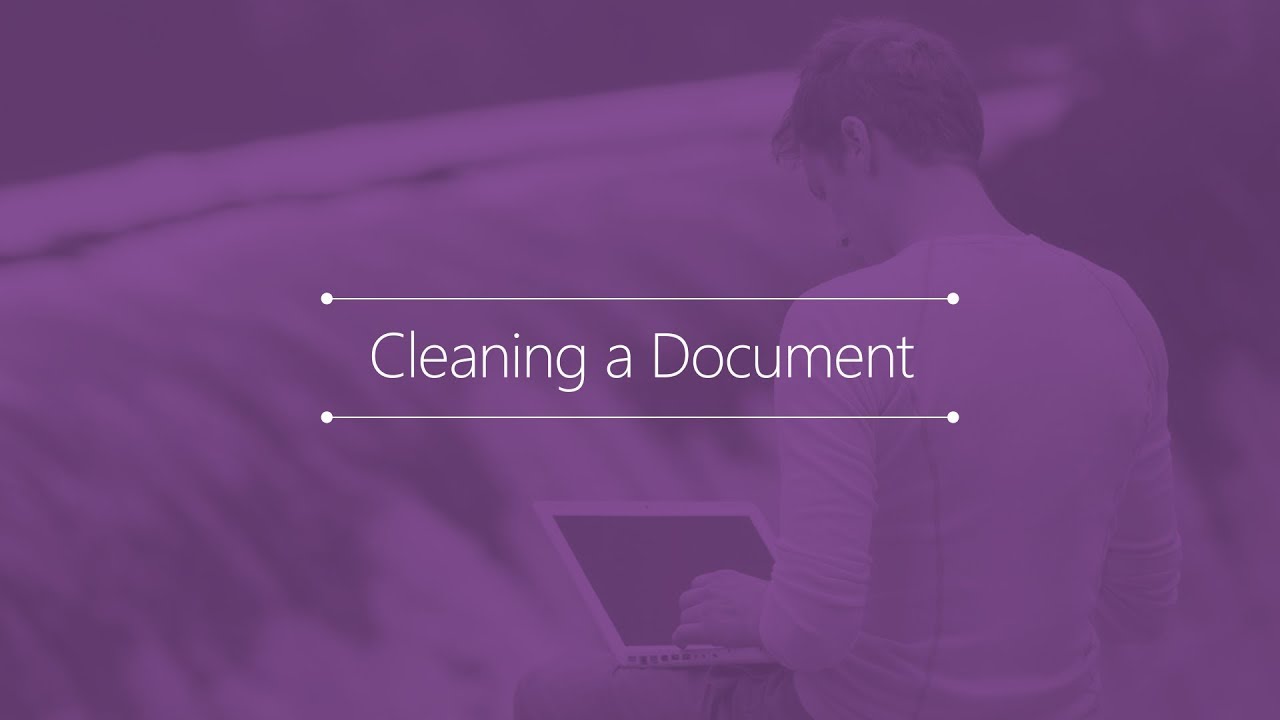 DocsCorp eLearning | Cleaning Document Metadata with cleanDocs - YouTube