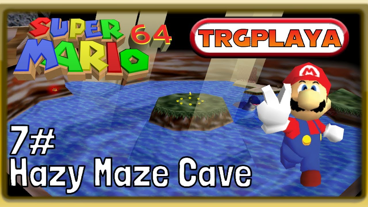 Super Mario 64 100% Walkthrough - Part 7 - Hazy Maze Cave (1080p) - YouTube