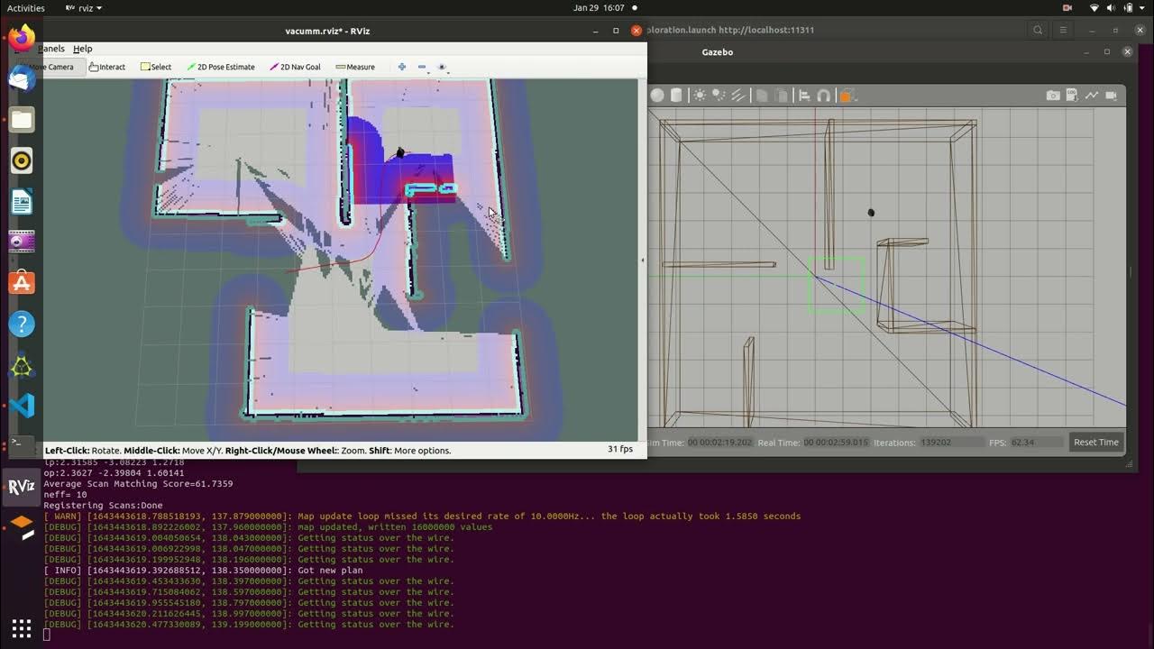 ROS - Mobile robot perform exploration and mapping autonomously - YouTube