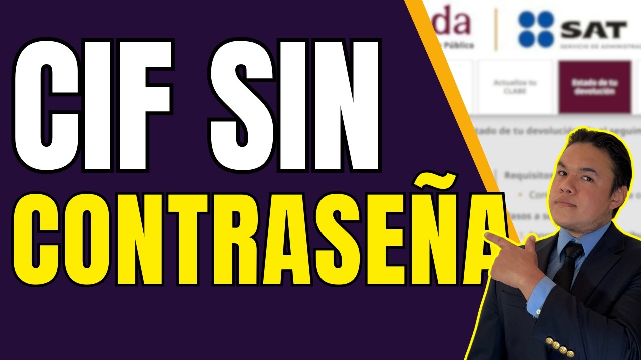Cómo sacar tu CIF del SAT sin contraseña ni e.firma ☑️ - YouTube