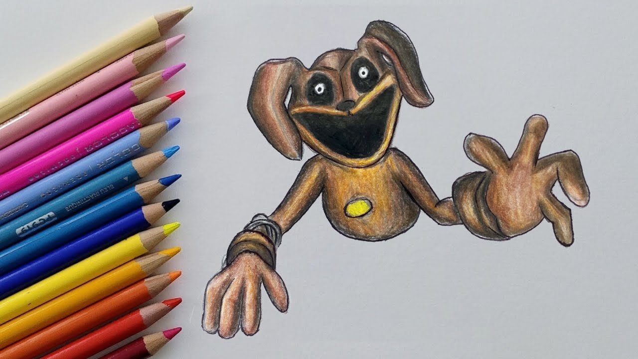 How To Draw Monster DogDay from Poppy Playtime | Smiling Critters ...