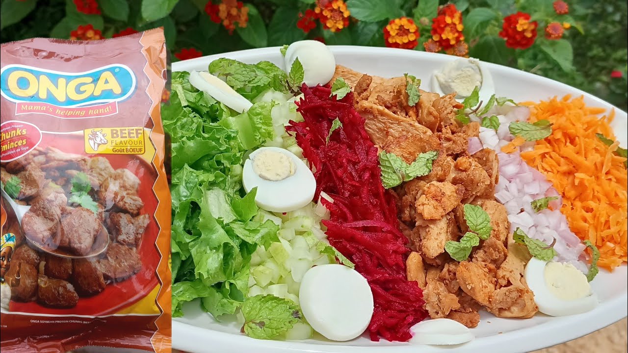 Onga Soybean Chunks Review: Tofu Salad - YouTube