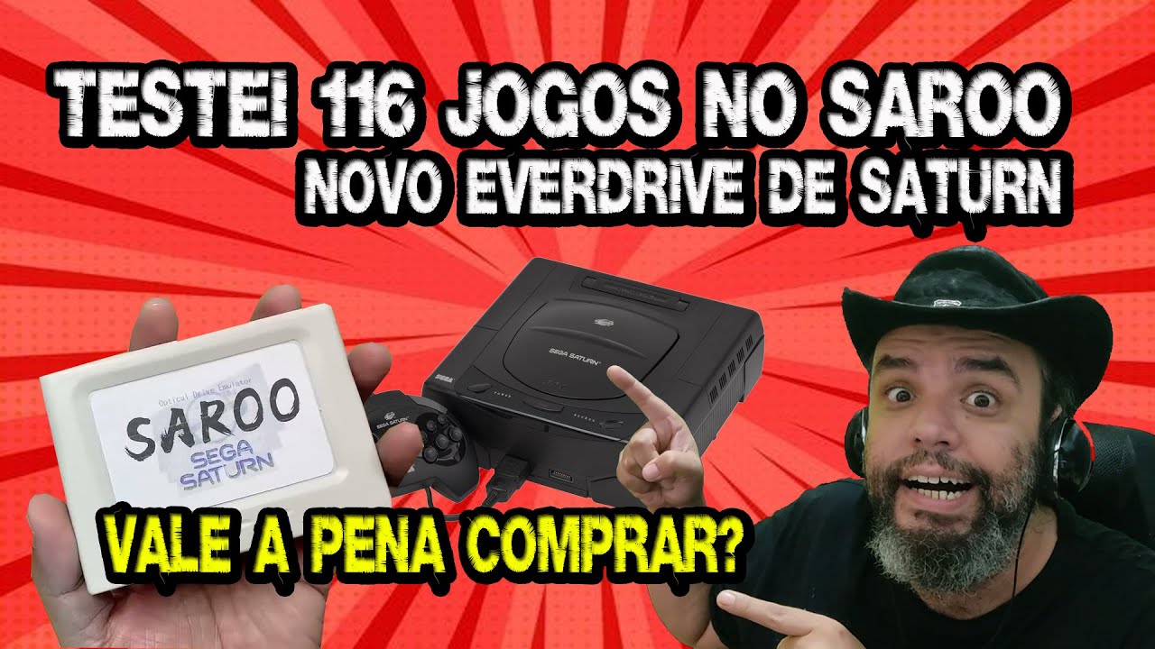 Testei 116 jogos no SAROO - Novo everdrive para SATURN - Veja a ...