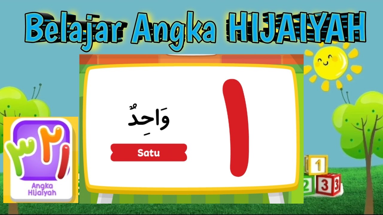 Mengenal dan Belajar Angka HIJAIYA untuk anak balita, Paud dan Tk ...