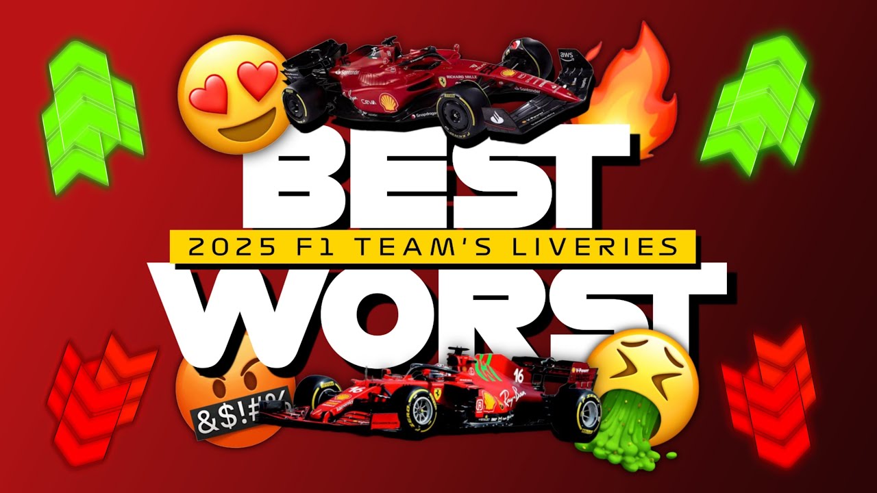 EVERY 2025 F1 TEAMS BEST AND WORST LIVERY - YouTube
