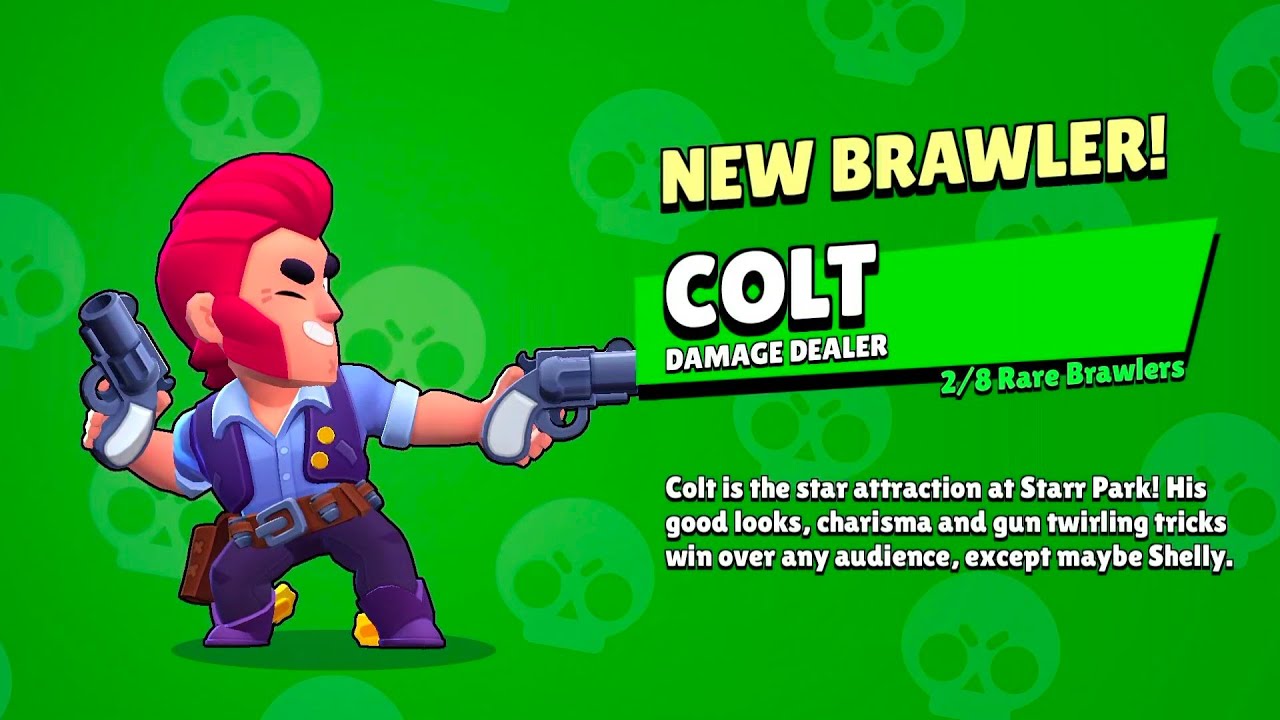 SKIN SHOWCASE! Colt Damage Dealer Unlocked in Brawl Stars! - YouTube