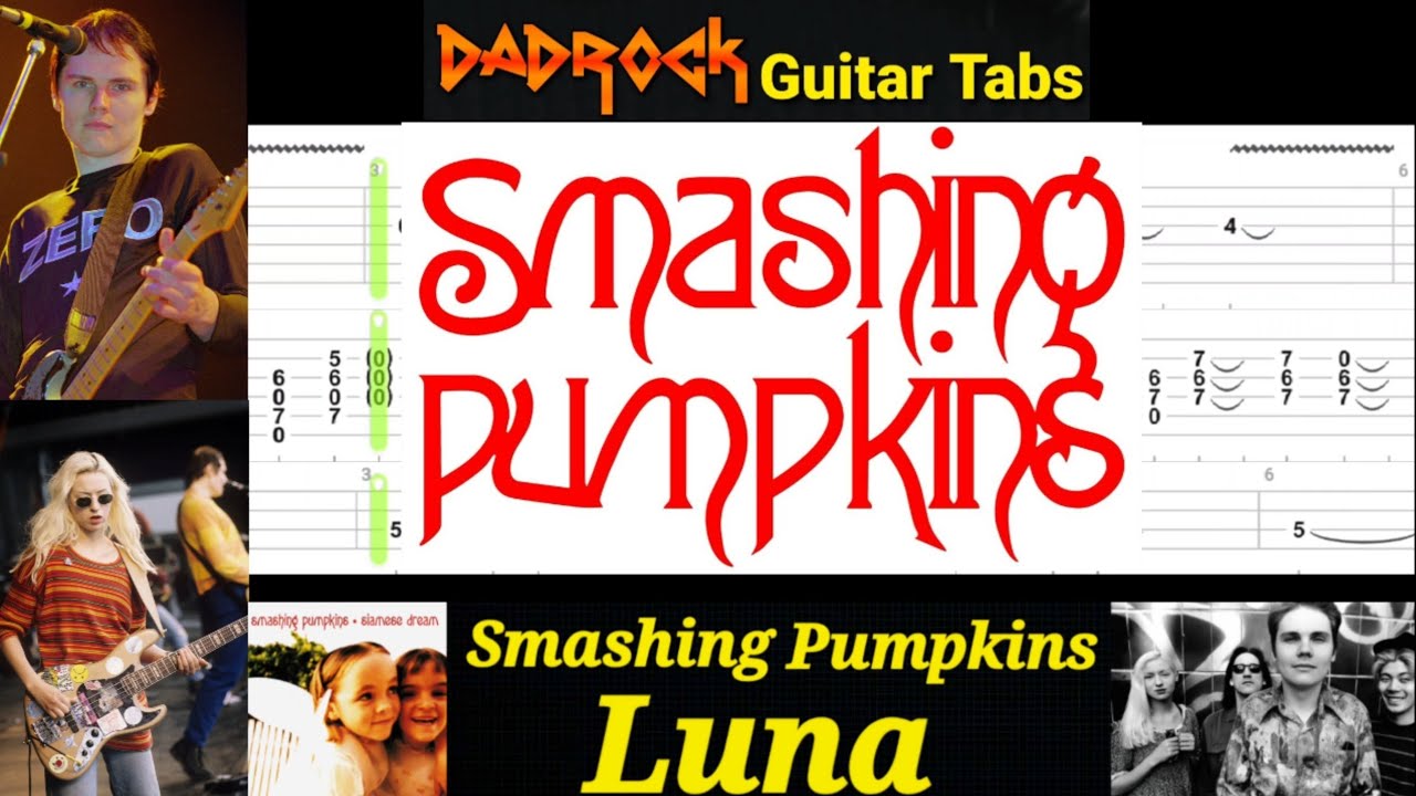 Luna - Smashing Pumpkins - Guitar + Bass TABS Lesson - YouTube