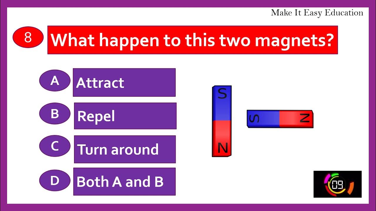 SCIENCE QUIZ ON MAGNETS || KIDS QUIZ || KIDS GK ON MAGNET|| GENERAL ...