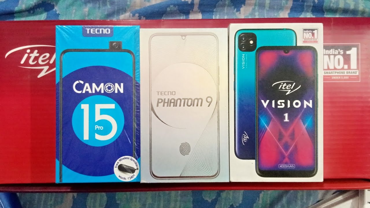 Unboxing TECNO C15 ,PHANTOM 9 and itel VISION 1 . Unboxing #2 - YouTube