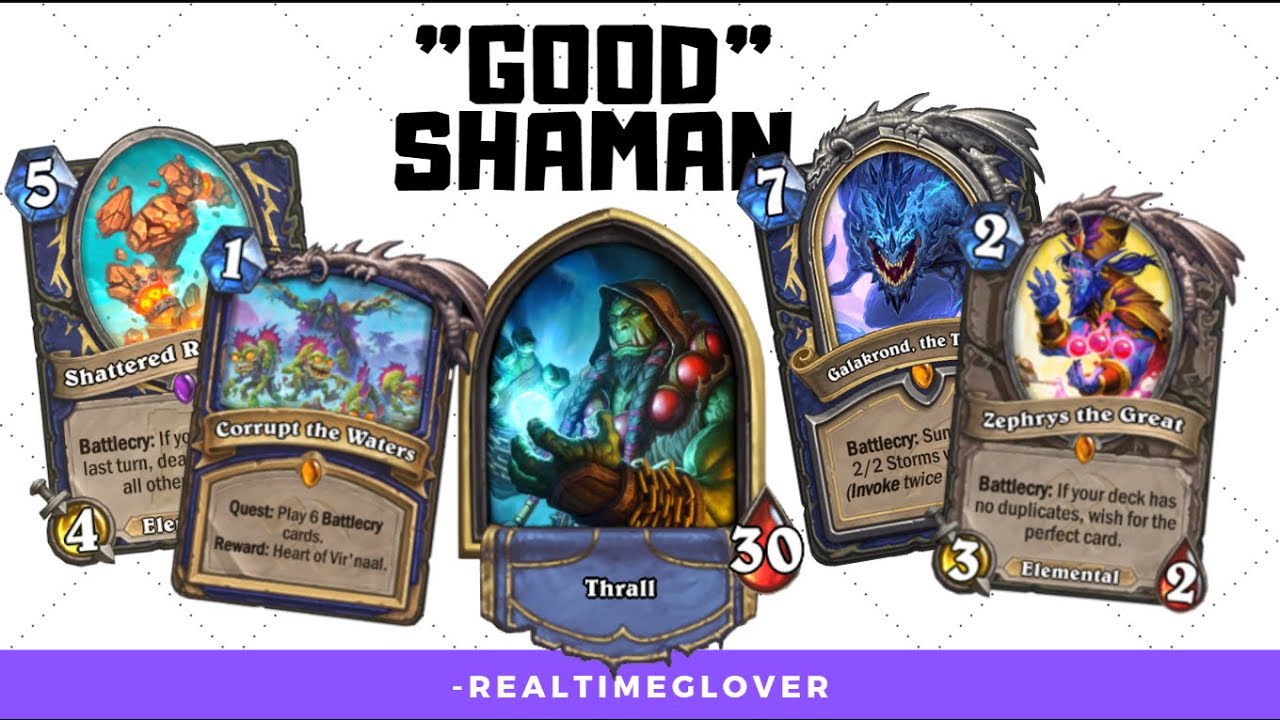 [Hearthstone] "Good" Shaman with ALL the win conditions - YouTube