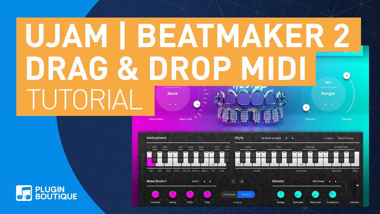 Hustle 2 by UJAM Tutorial | Beatmaker 2 Bundle | Drag & Drop MIDI ...