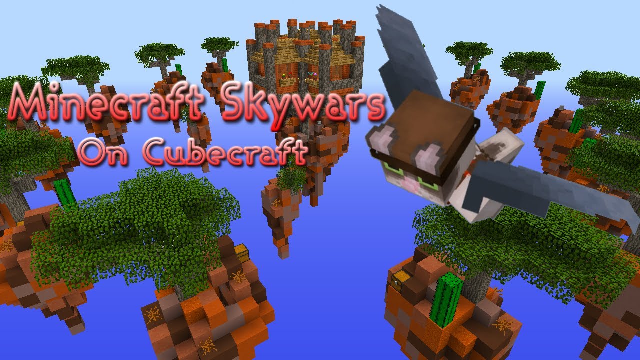 Minecraft Skywars On Cubecraft With Viewers - YouTube