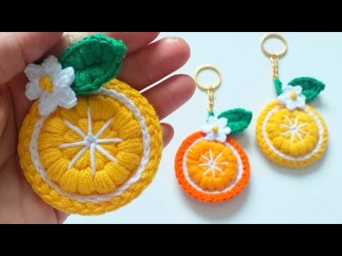 👉SUBTİTLED 👉 PUFF PUFF 🍋🍊MEYVELİ ANAHTARLIK/CROCHET KEYCHAİN